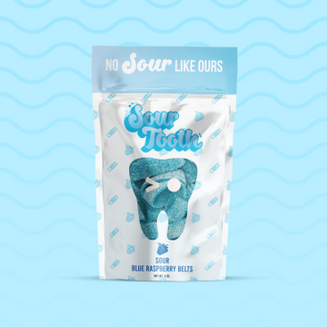Sour Tooth Rainbow Belts: Sour Candy Belts, Bites & Rings - Fresh & Chewy