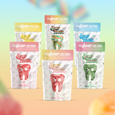 Sour Tooth Bussin Belts: Sour Candy Belts, Bites & Rings - Fresh & Chewy