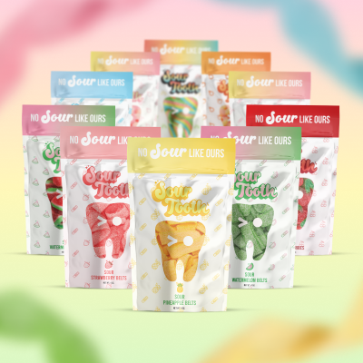 Sour Tooth Sour Tooth Sampler: Sour Candy Belts, Bites & Rings - Fresh ...